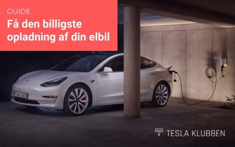 Opladning af elbil - billigste opladning af elbil [guide]